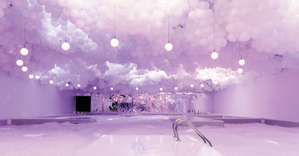 pop air's whimsical inflatable installations land in milan