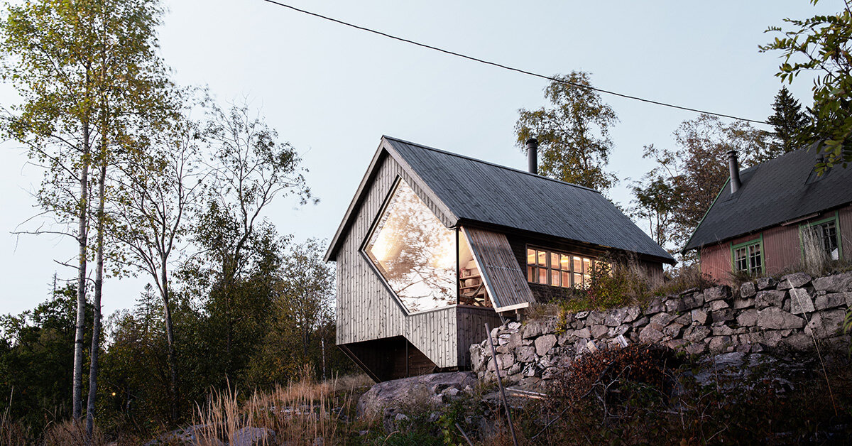 rever & drage pairs modern cabin with 1930s bolthole in nordmarka, norway