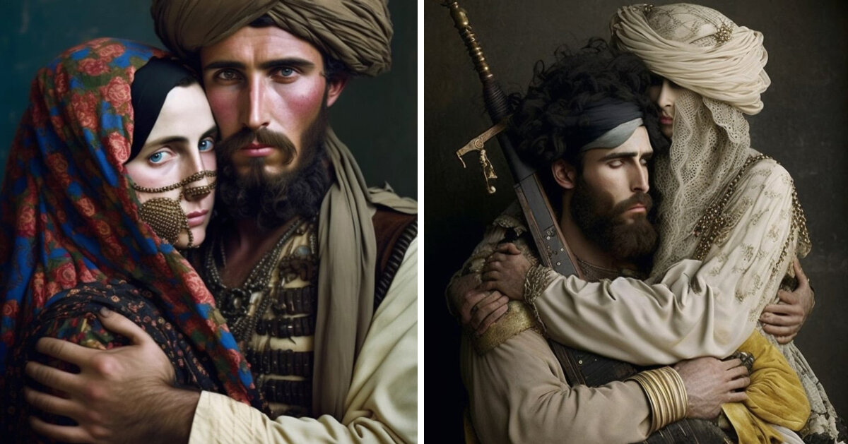 hajar ali's AI-generated 'intimate' portraits of militant soldiers
