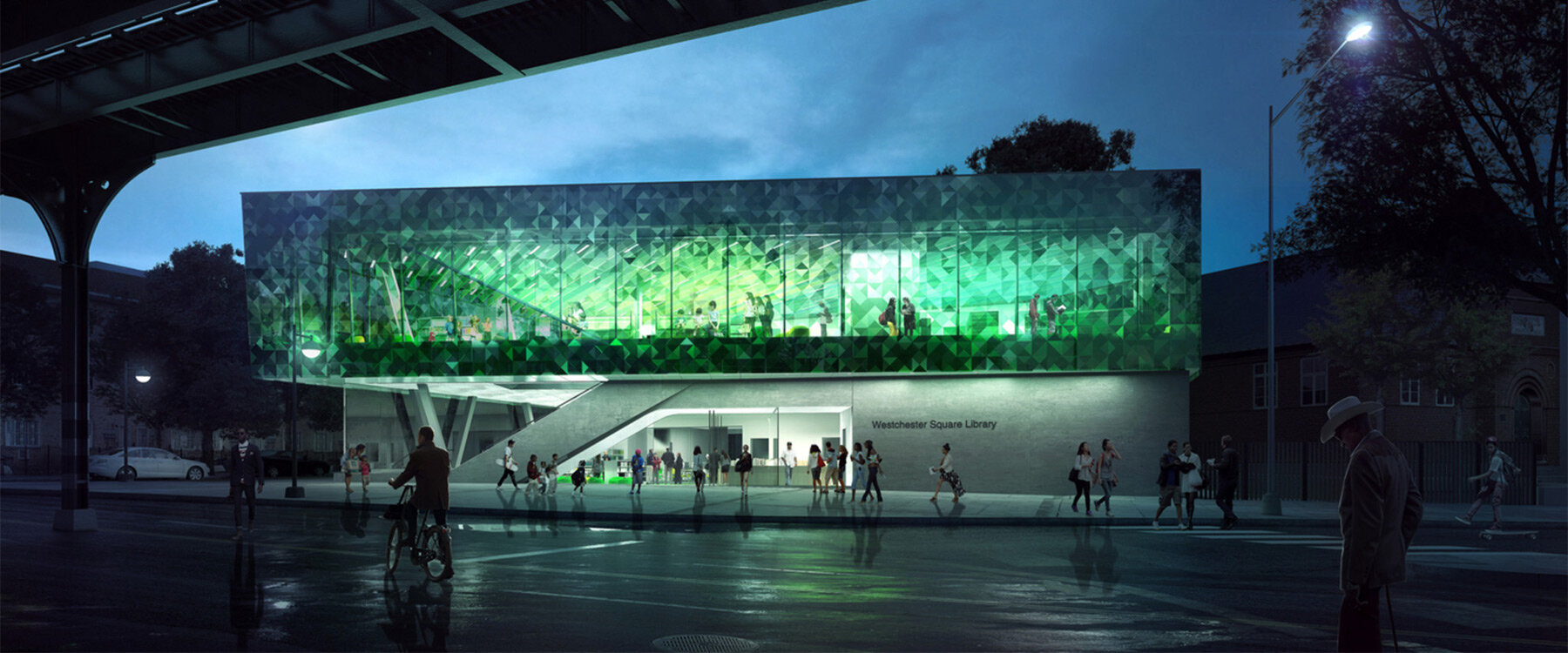 snøhetta's green library design in new york draws from verdant tree ...