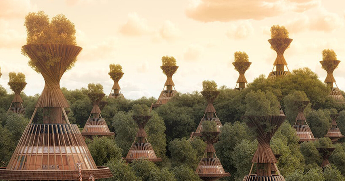 MASK architects' african safari resort creates its own water from air