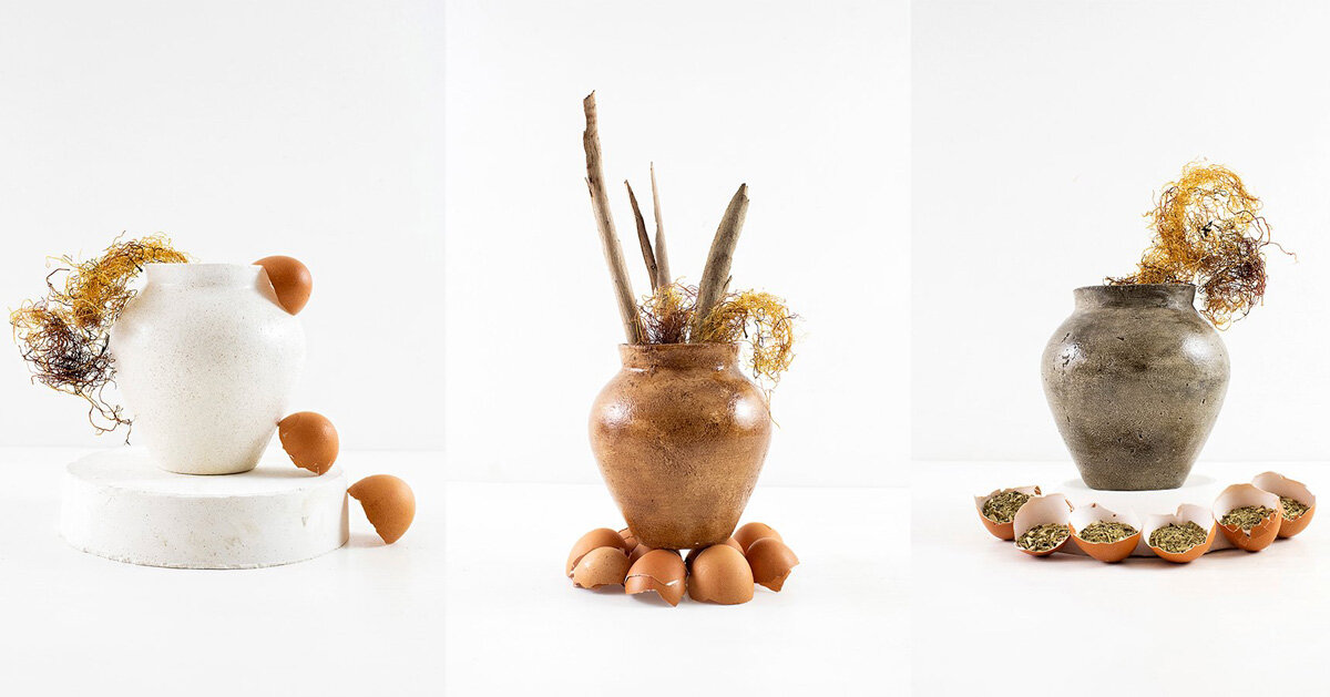 bioceramics: from eggshell waste and algae to biodegradable art