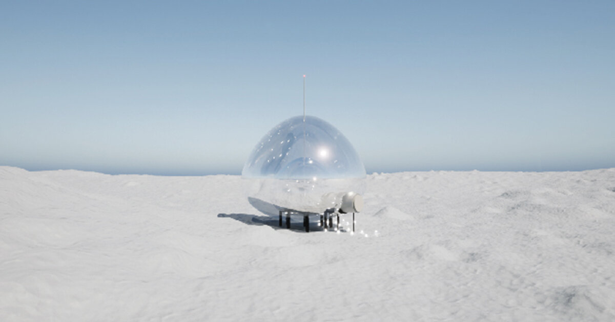 lucy zakharova's inflatable lunar habitat is made of silica aerogel