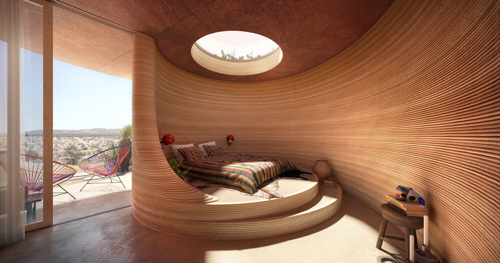 ICON and BIG unveil 3D-printed 'el cosmico' campsite for marfa