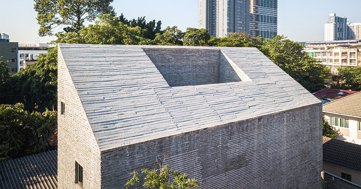 boonserm premthada's recycled brick residence in thailand features ...