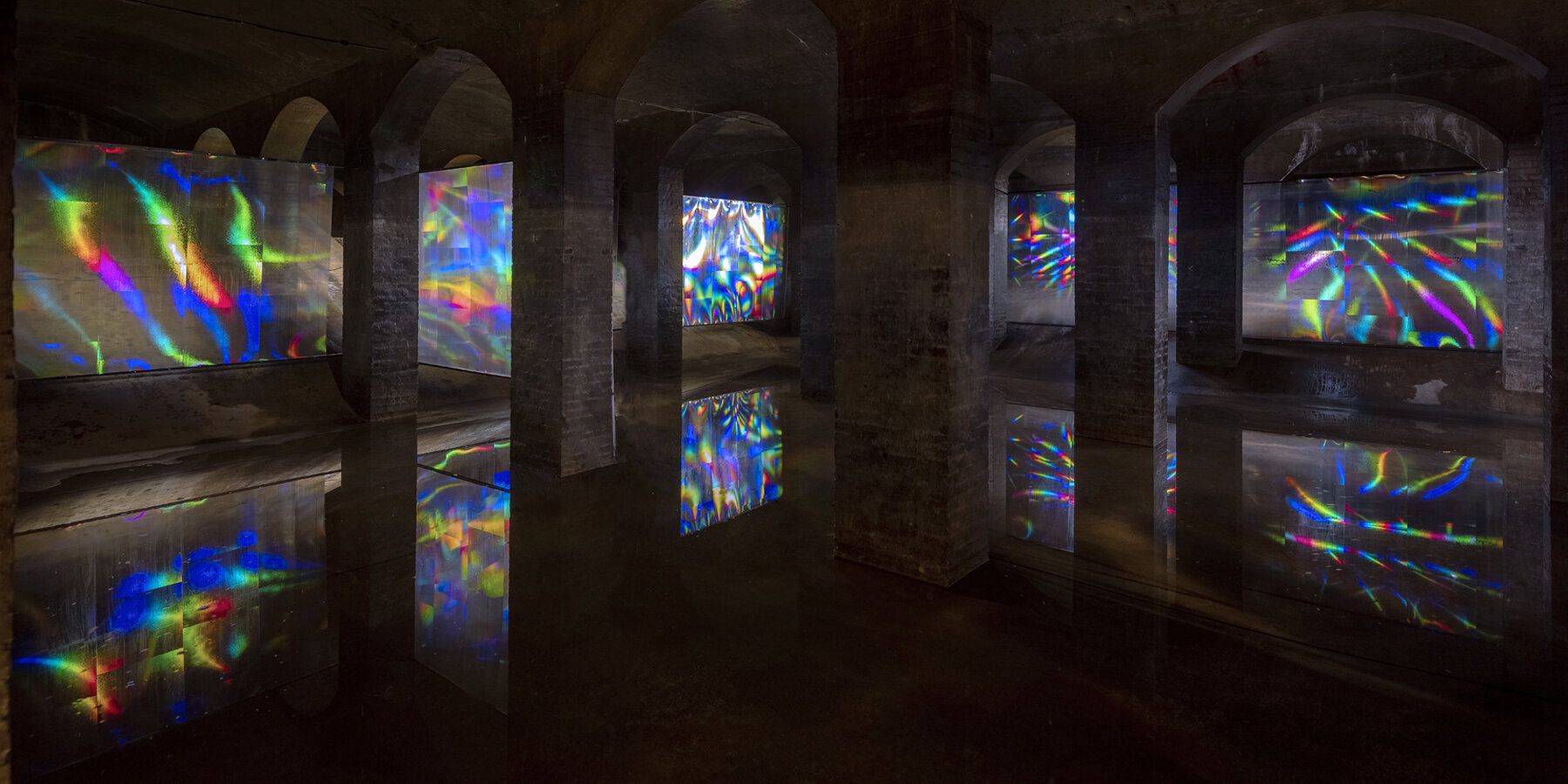 kimsooja enlivens former cistern with 'weaving of the light' show