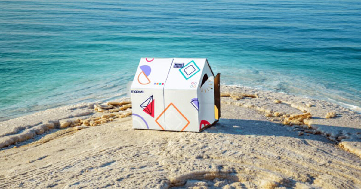 maawa X expands from a suitcase to an emergency pop-up shelter
