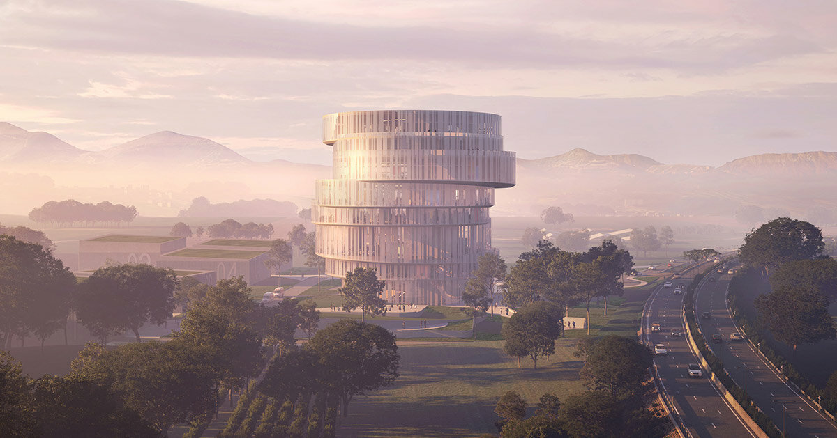 OODA's winning design for TV station in tirana draws inspiration from a ...
