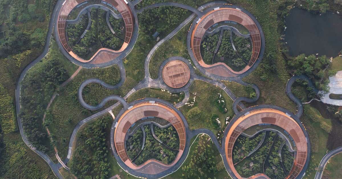 EID arch's 'panda pavilions' expand chengdu research center