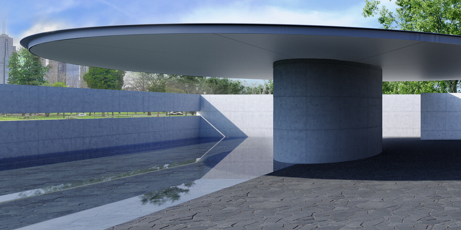 first look at tadao ando's MPavilion 10 design in australia
