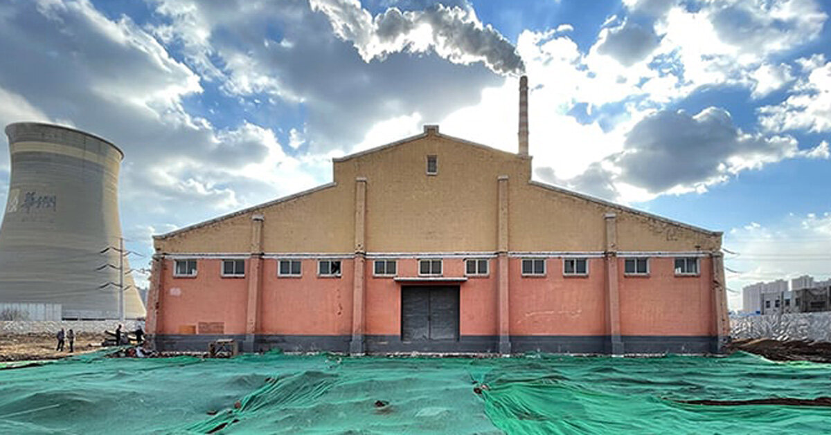 drawing architecture studio's renaissance mural uplifts china warehouse