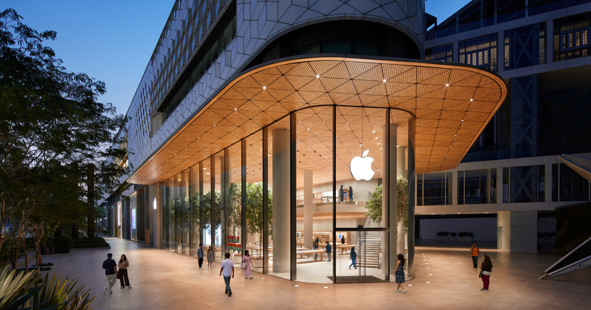 designed by foster + partners, first apple flagship store in india ...