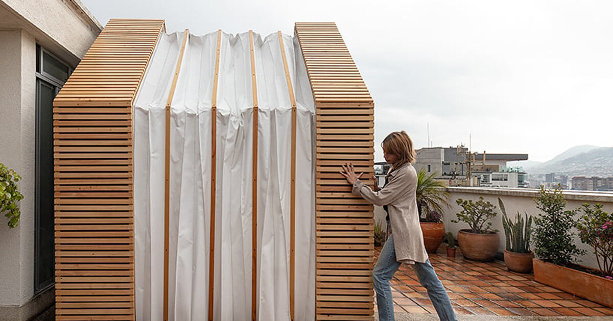 IWI module unfolds like an accordion for flexible living in ecuador