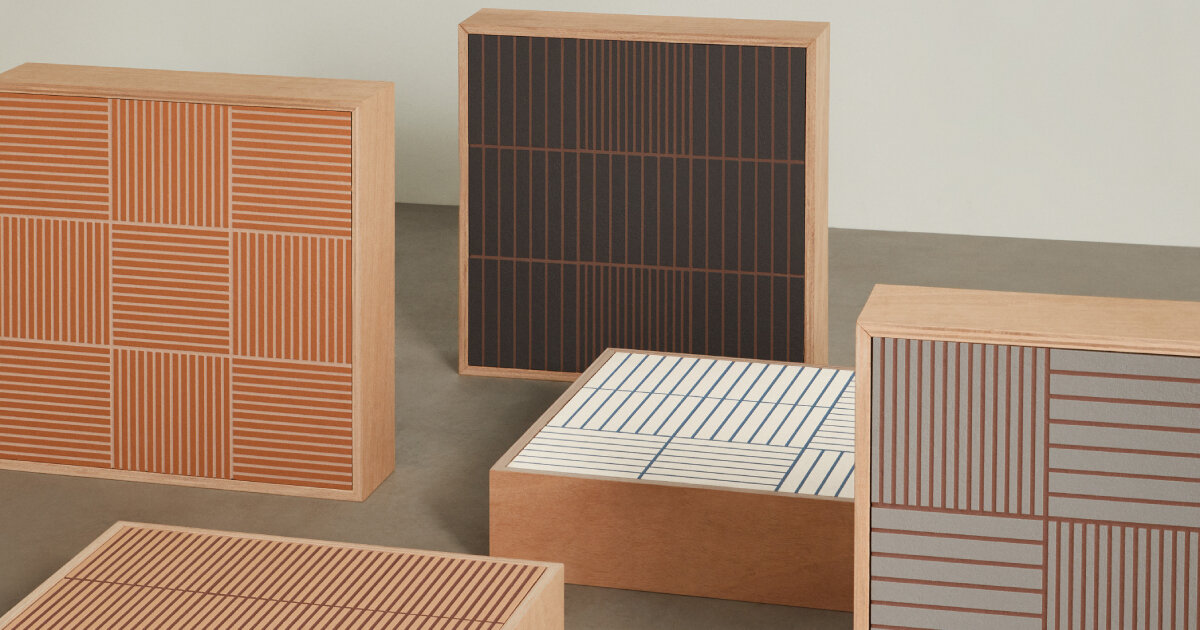 michael anastassiades & mutina engrave pronounced grouts in their first ...