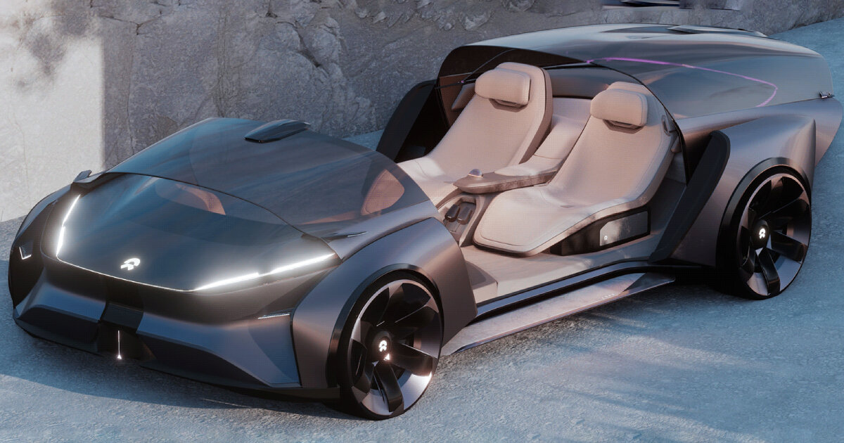 AI self-driving space car 'NIO EDEN' slides open to reveal generous spa ...