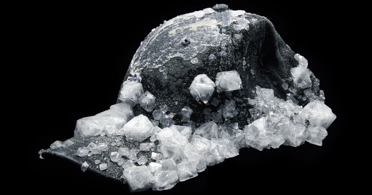 on alice potts’ baseball caps, human sweat crystallizes and mutates ...