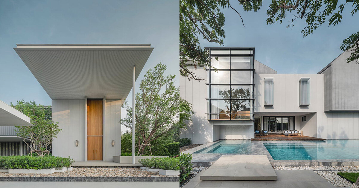 volumes + voids shape anonym studio's feng shui home in bangkok