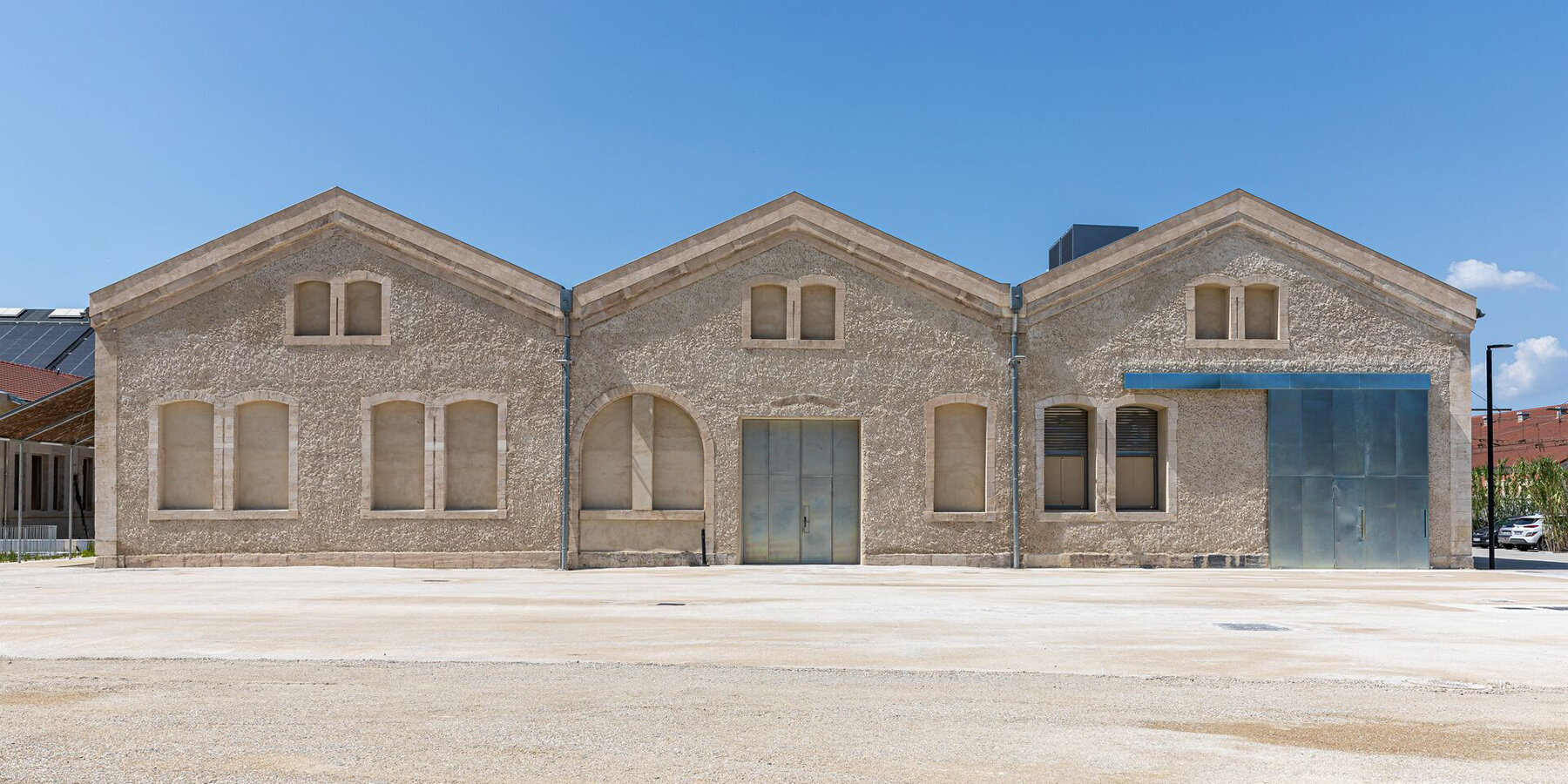 historical building converted into atelier LUMA laboratory in arles