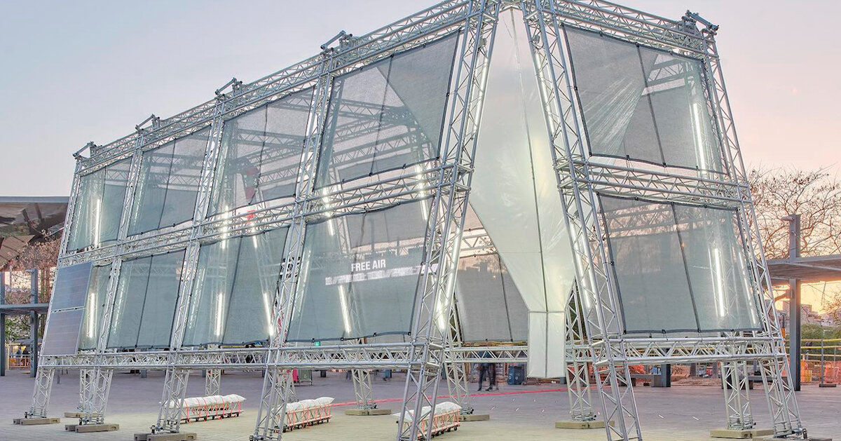 photocatalytic texture coats infrastructure purifying barcelona's air