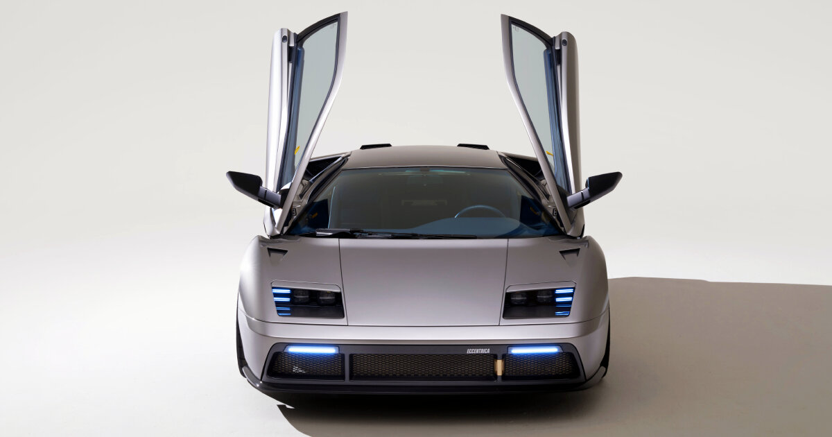 eccentrica's restomod lamborghini diablo hypercar in 3D-printed ...