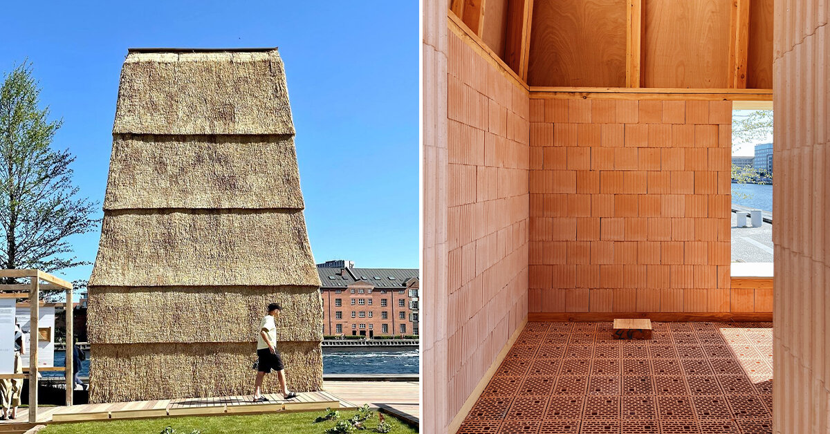 exploring low-carbon architecture with a thatched brick pavilion