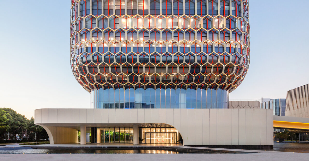 ascentage pharma's parametric facades evoke chemical bonds