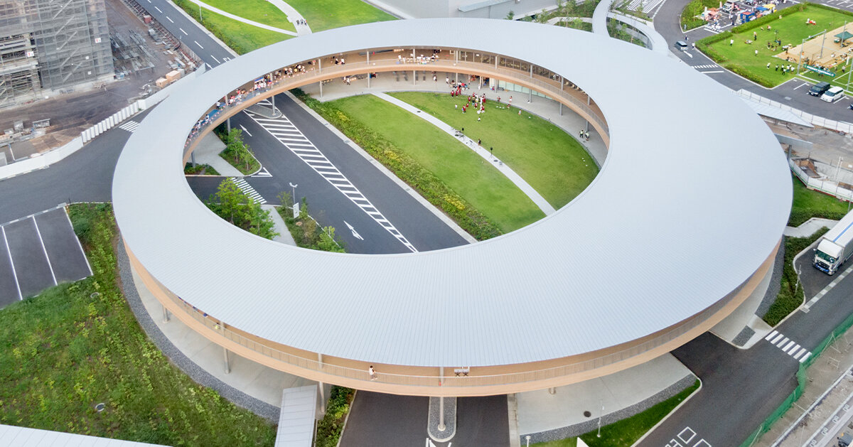 japan's GLP ALFALINK hub unveils ring-shaped public building