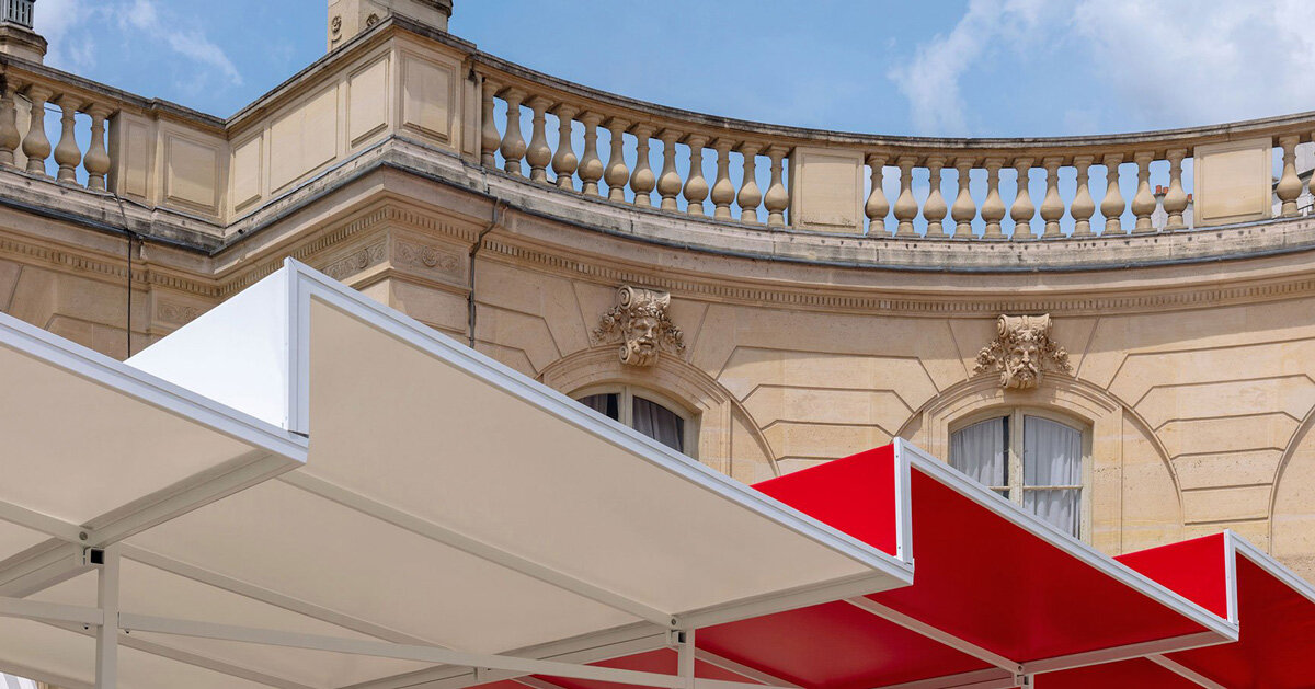 studio 5•5 plant modular pop-up factory at élysée palace courtyard