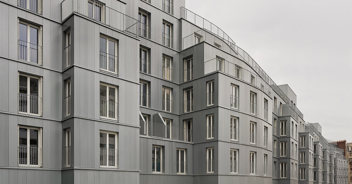 christ & gantenbein unveils social housing with metal facade and ...