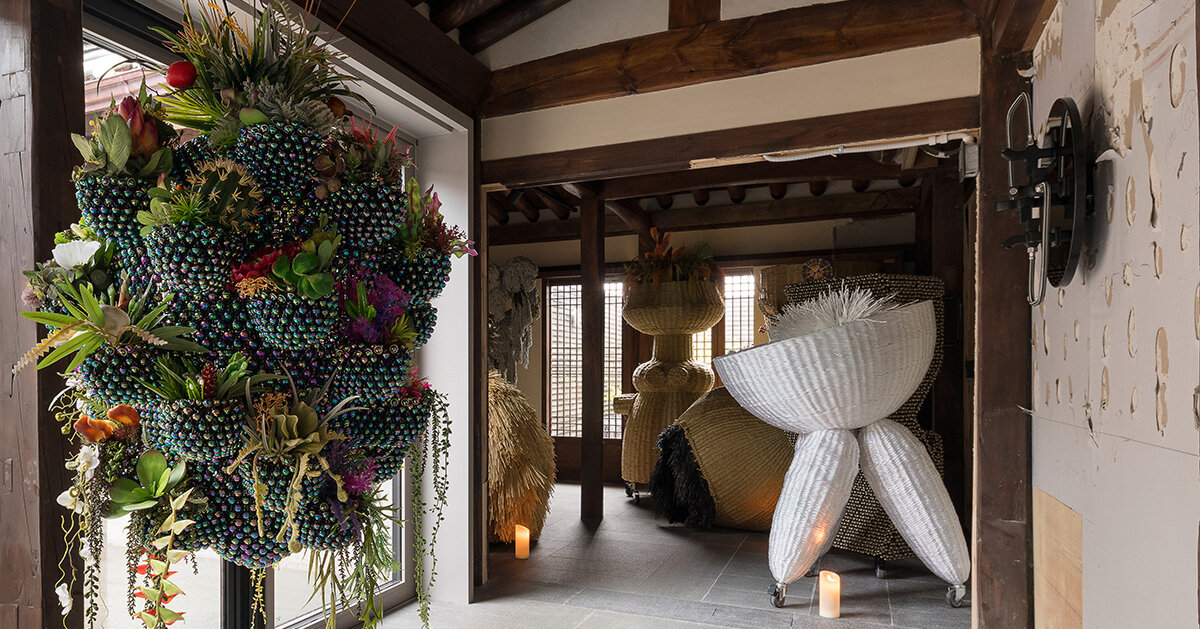 haegue yang's straw creatures take over 'latent dwelling' exhibition at ...