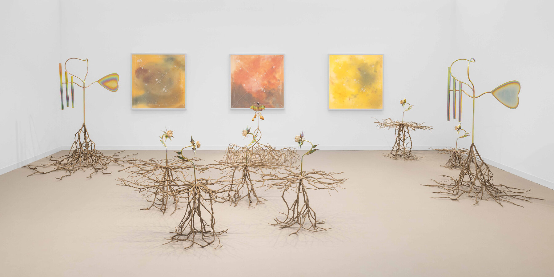 marguerite humeau brings kinetic sculptures to frieze london 2023