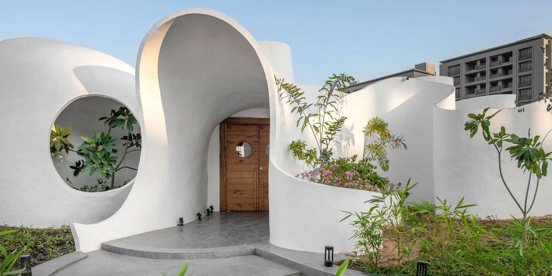 the grid architects' biophilic pravaah workspace in india