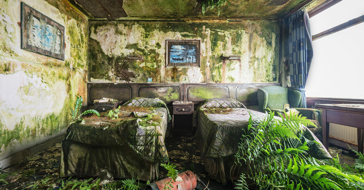 romain veillon captures abandoned places reclaimed by nature in the ...