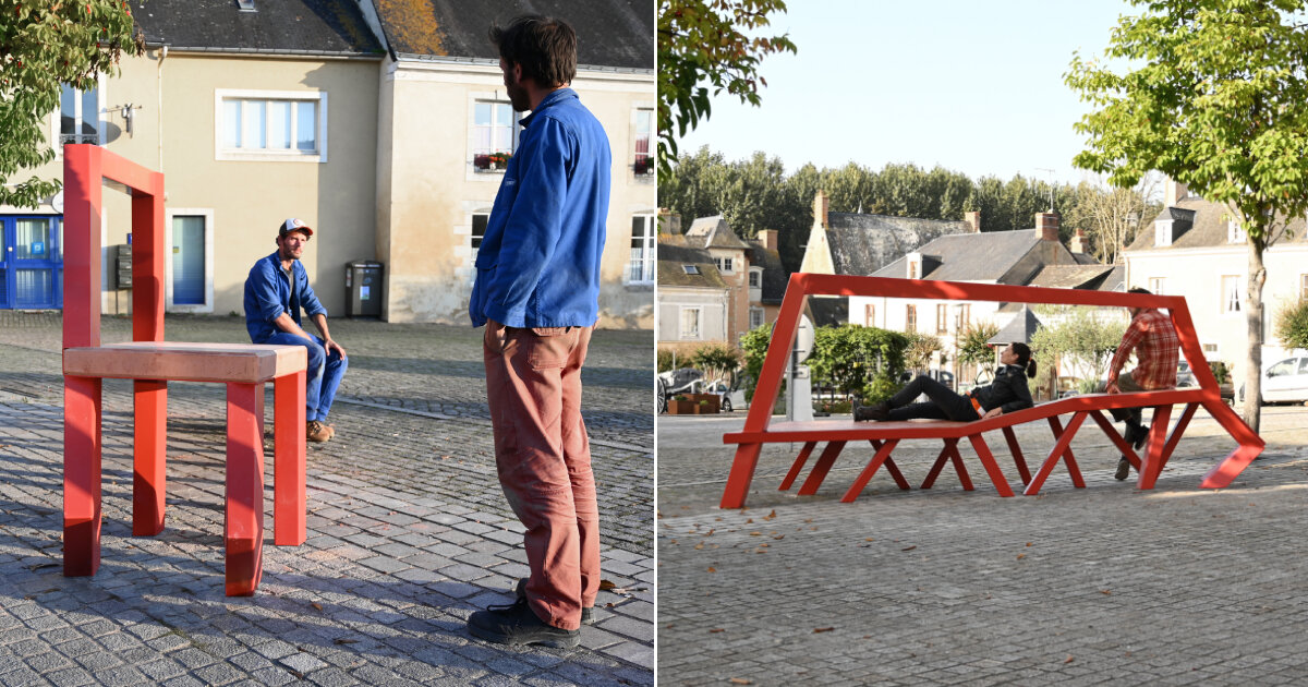 yokyok’s anamorphic bench can make people appear big or small based on ...