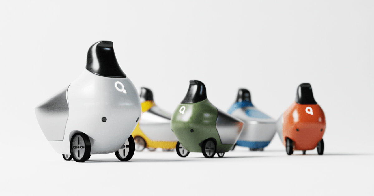 duck-like trash can robots follow pedestrians to keep the city clean ...