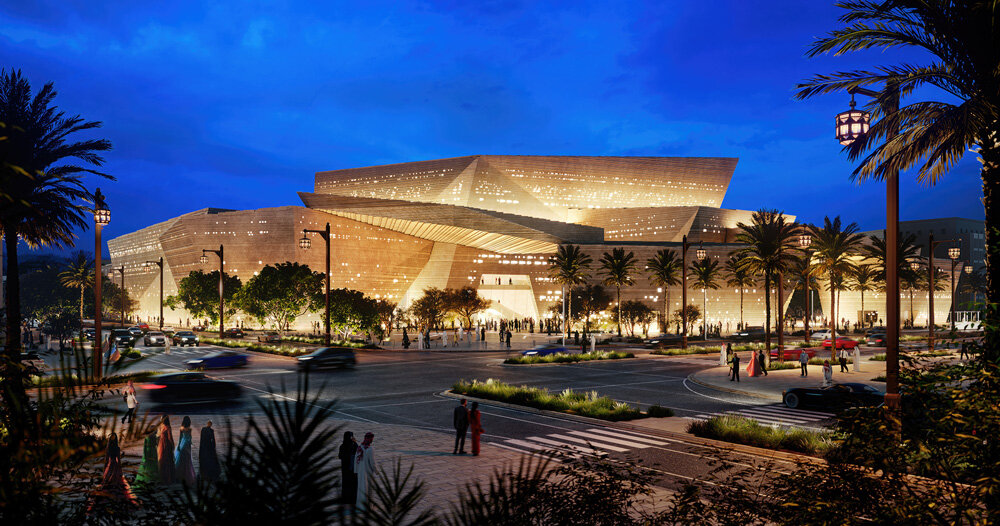 royal diriyah opera house: snøhetta's oasis in desert of saudi arabia