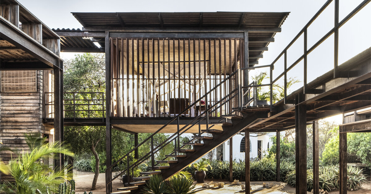 PAT.'s stilted falcon house is an ode to tropical modernism in kenya