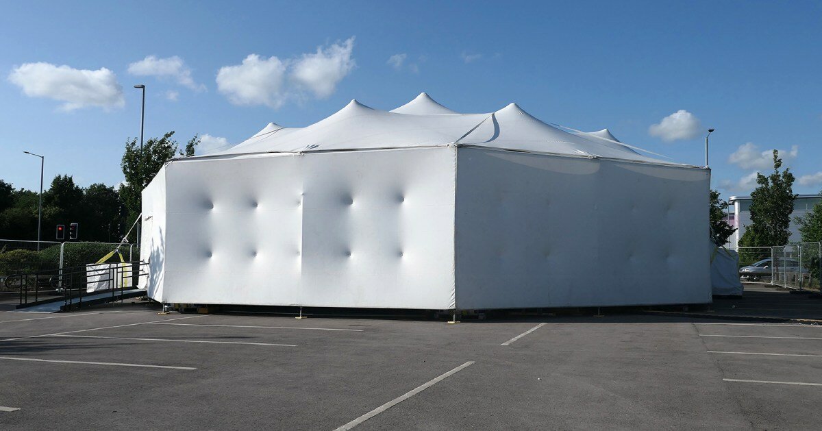 mobile event tent is an adaptable arts center fostering community access