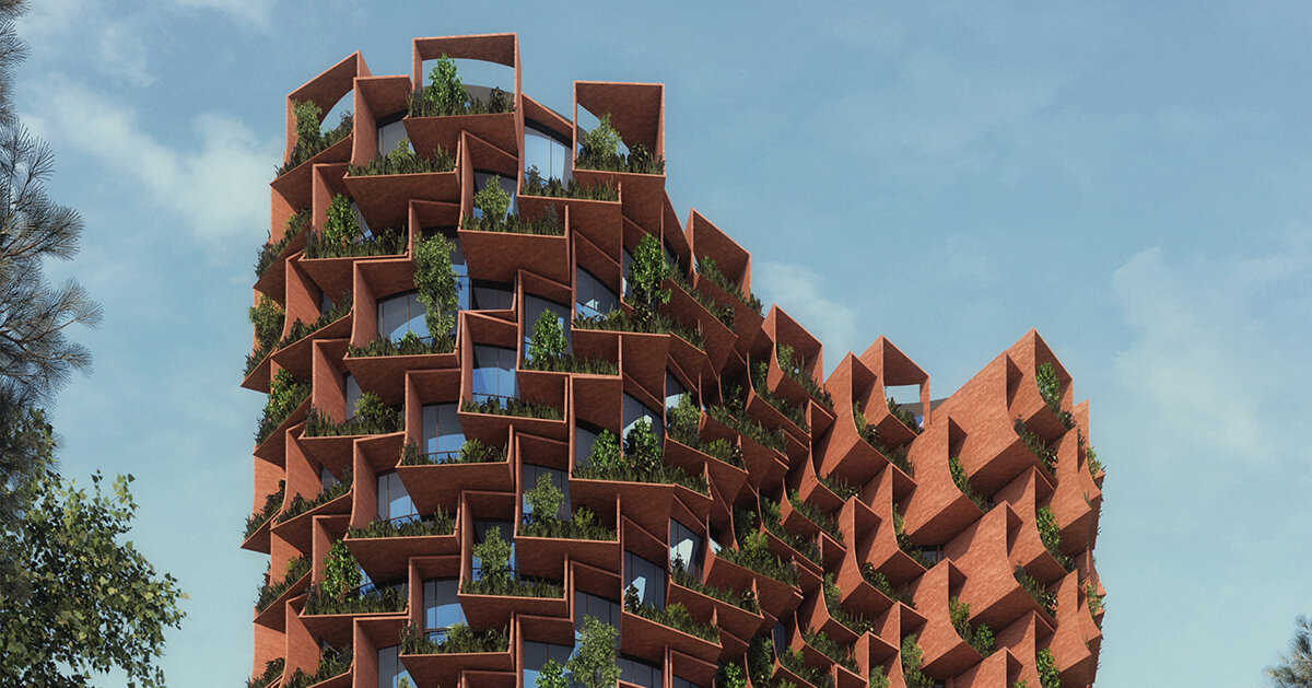 parabolic balconies sprout from sanjay puri's vertical 'forest' in ...