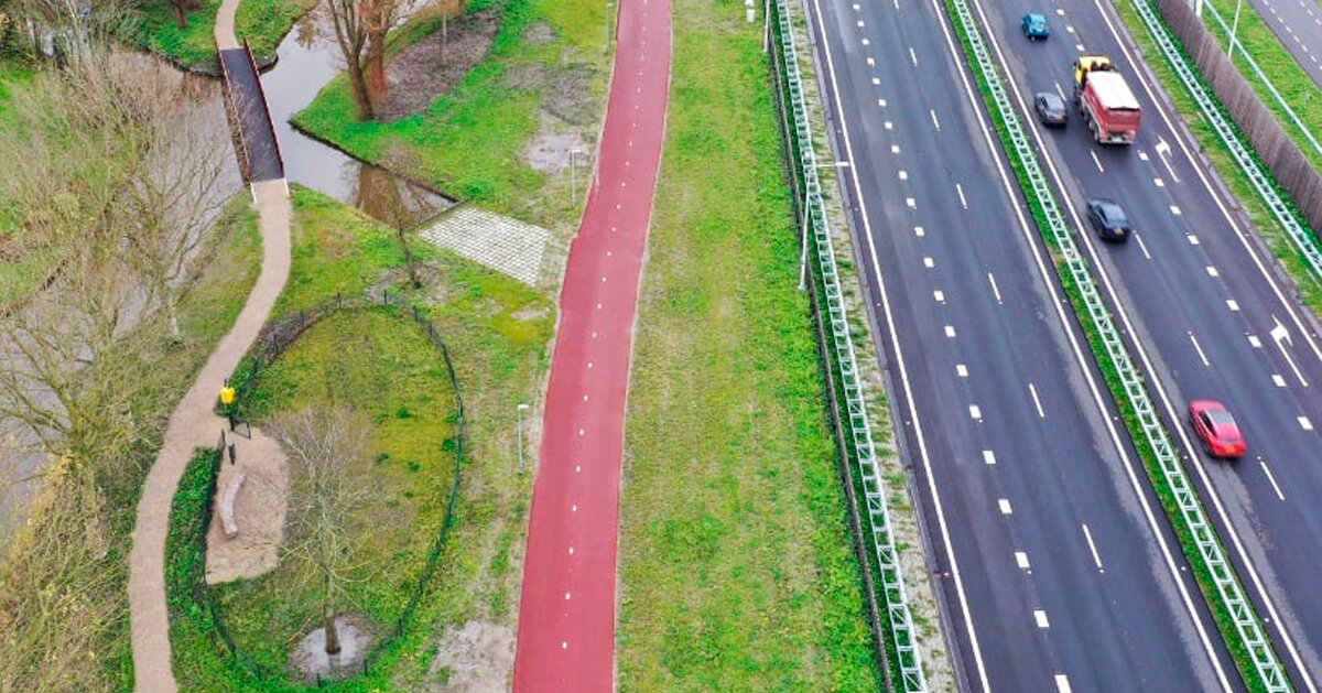 ZJA employs recycled materials for sustainable green lane in the ...