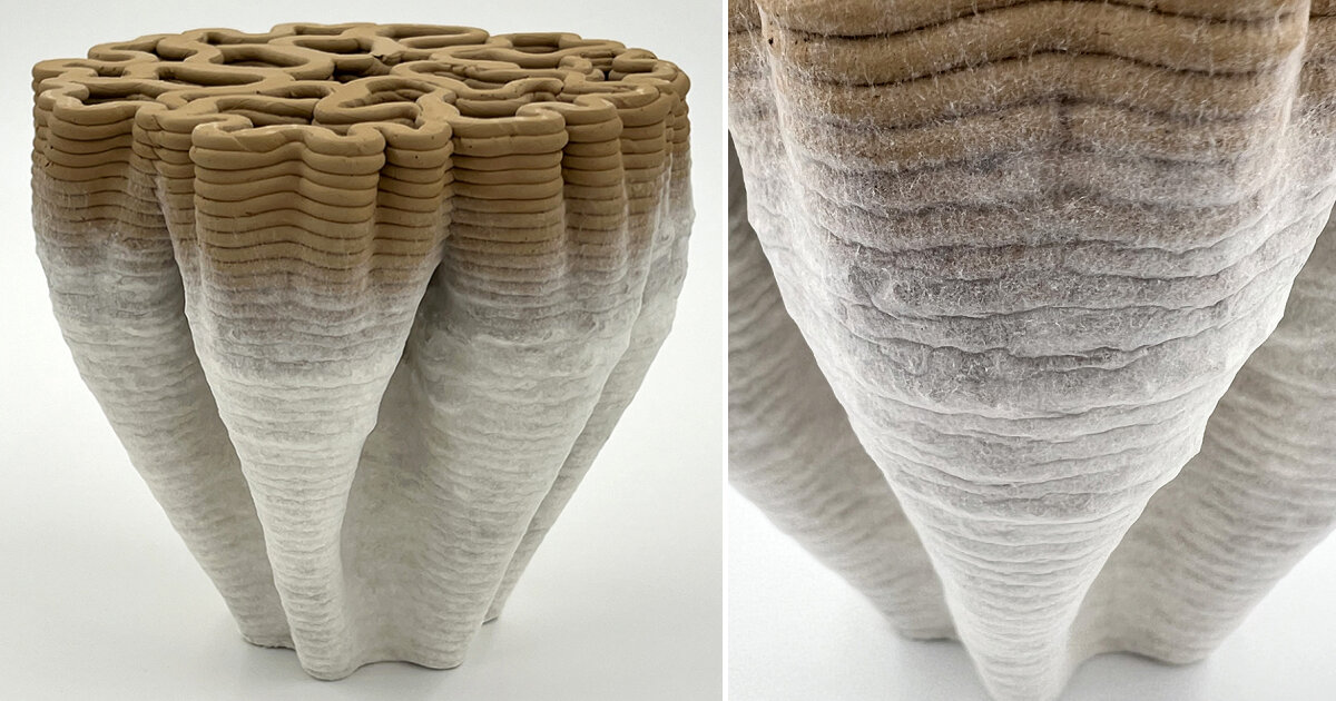 bioMATTERS combines mycelium, clay and industrial waste to 3D print ...