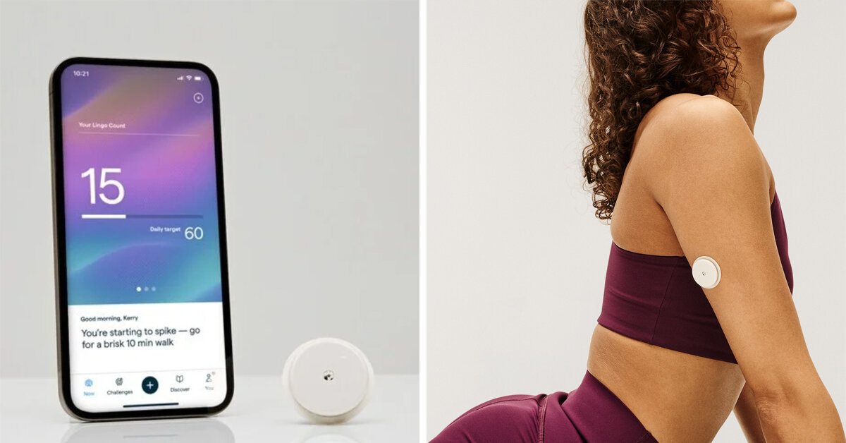 lingo app-sensor system by abbott tracks glucose spikes and dips