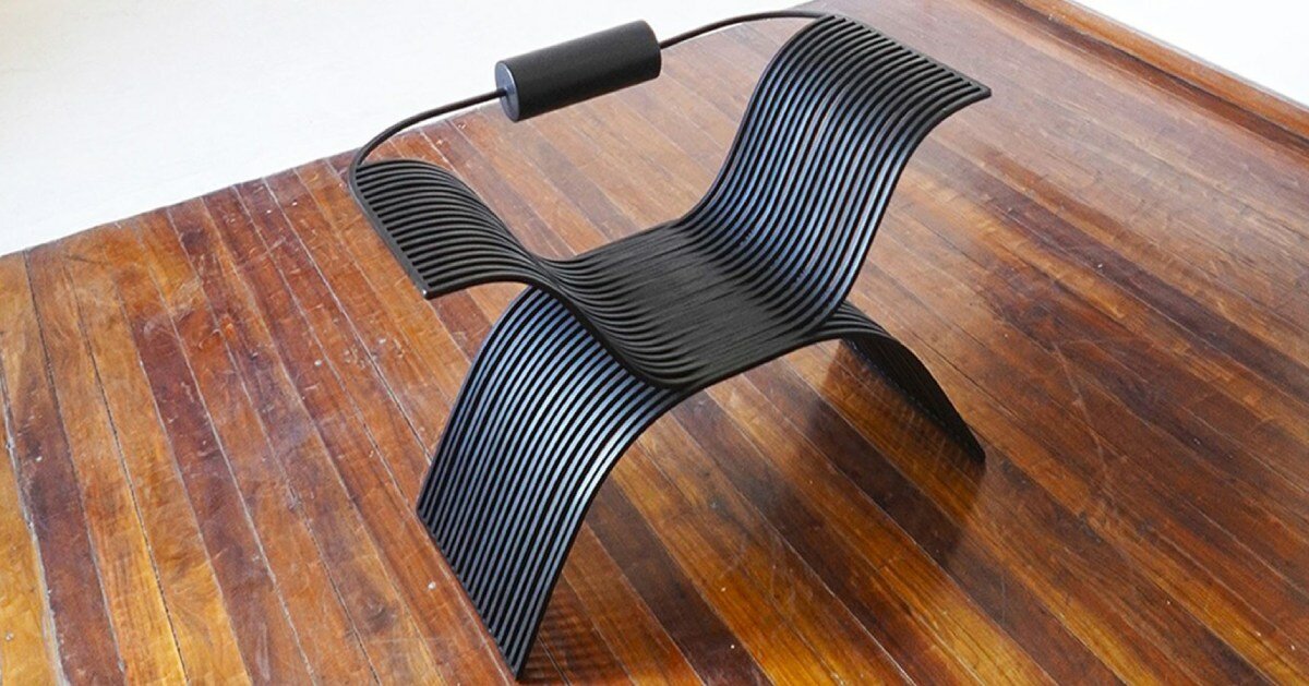 salu iwadi's patewo chair nods to the traditional african hairstyle