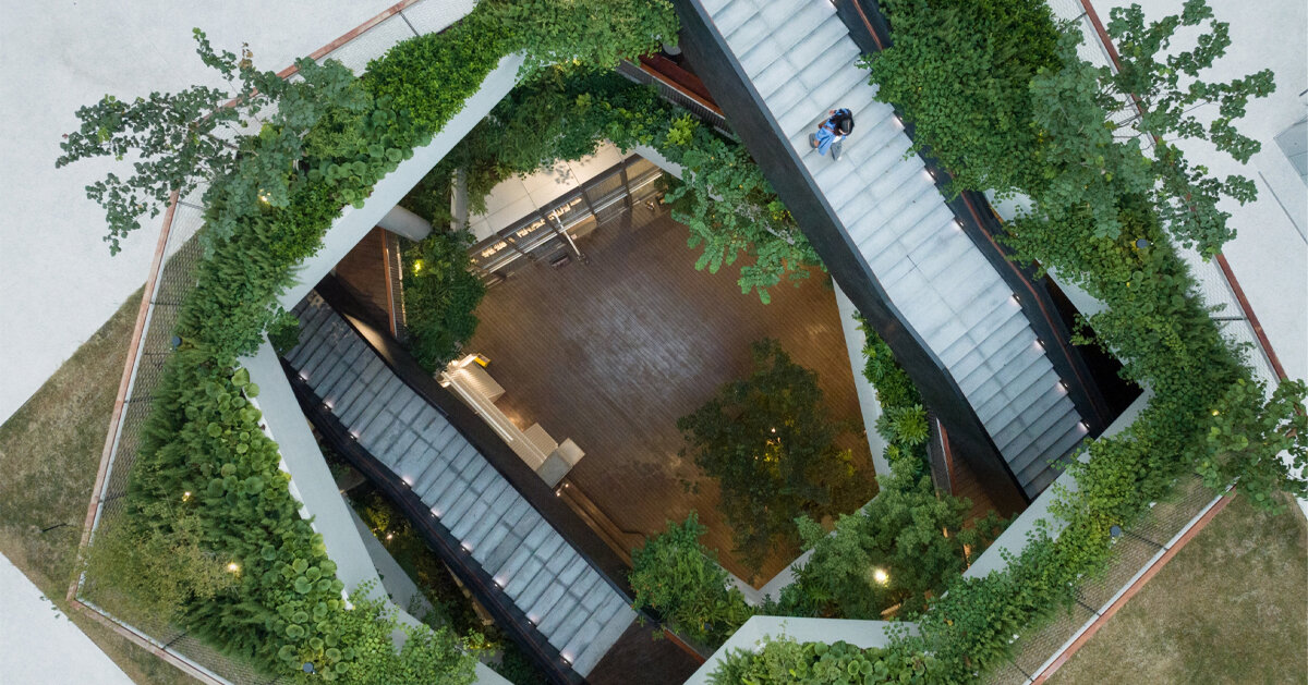 B.L.U.E. architecture studio evokes infinite circulation layers in ...