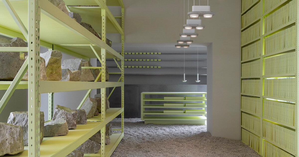 studio davidpompa introduces new cold-toned volcanic stone light sculptures