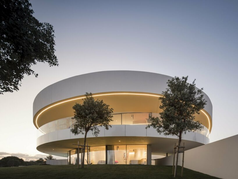 defying orthogonality with curved windows that merge architecture and ...