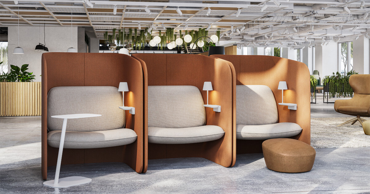 boss design introduces frida, a booth for concentration or relaxation