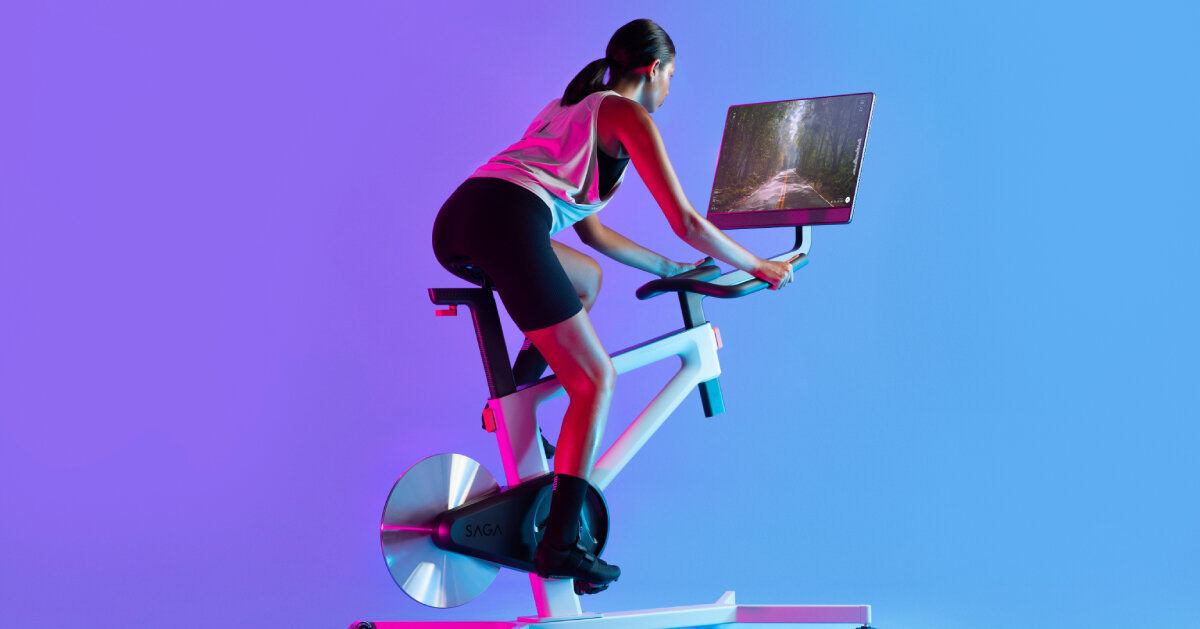 LAYER's holographic exercise bike immerses riders in VR