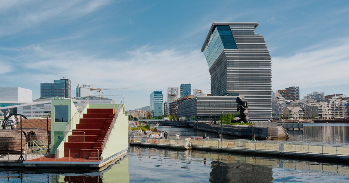 estudio herrero's trosten is oslo’s first floating, accessible sauna