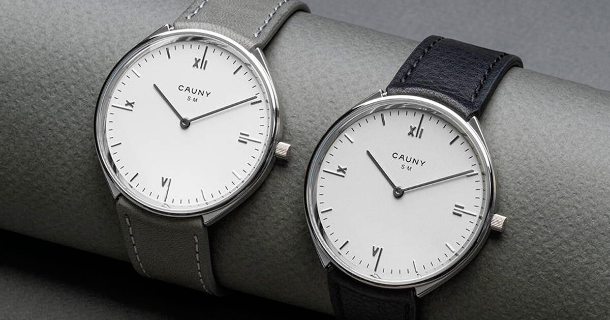 curved spring bars embrace cauny watch's case designed by eduardo souto ...